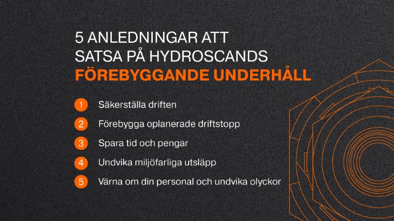 5 anledningar att satsa på Hydroscands förebyggande underhåll ...